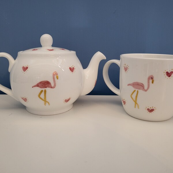 Flamingo Tea Set - Etsy