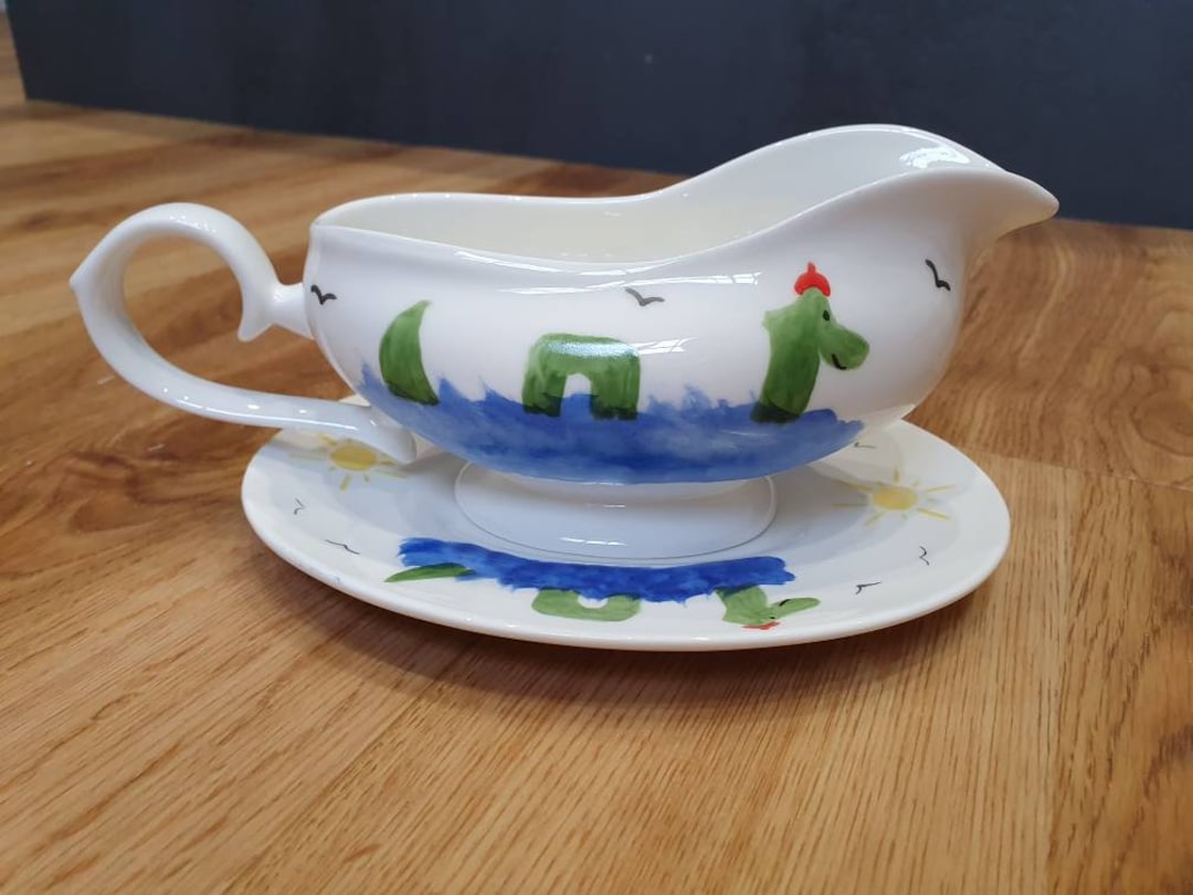 Loch Ness Monster Gravy Boat and Plate - Etsy
