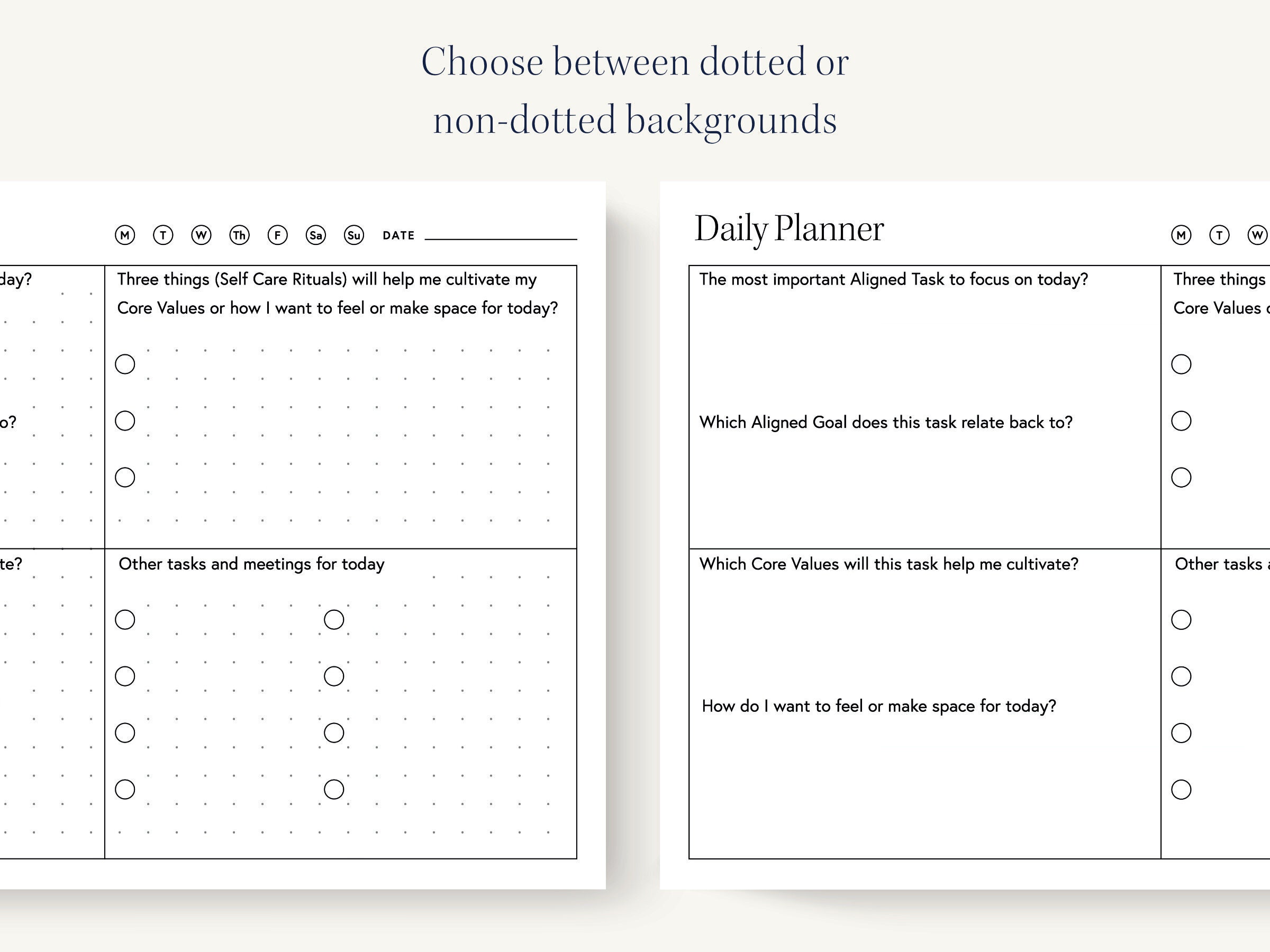 Aligned Goal Setting & Planning Templates / Minimalist Journal Template ...