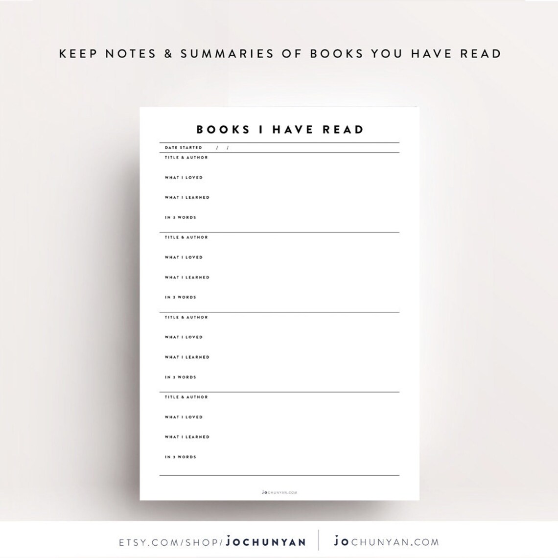 Books I Have Read Journal Sheet, Book Journal, Book Log, Bullet Journal ...