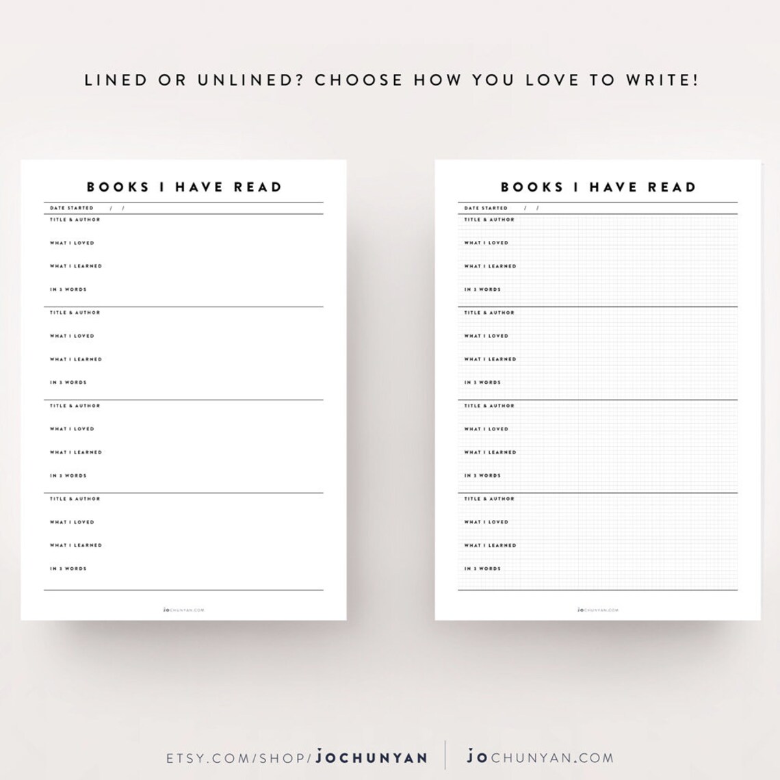 Books I Have Read Journal Sheet, Book Journal, Book Log, Bullet Journal ...