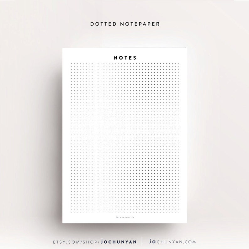 Grid & Dotted Notepaper, Grid Notepaper, Notepaper, Dotted Notepaper ...