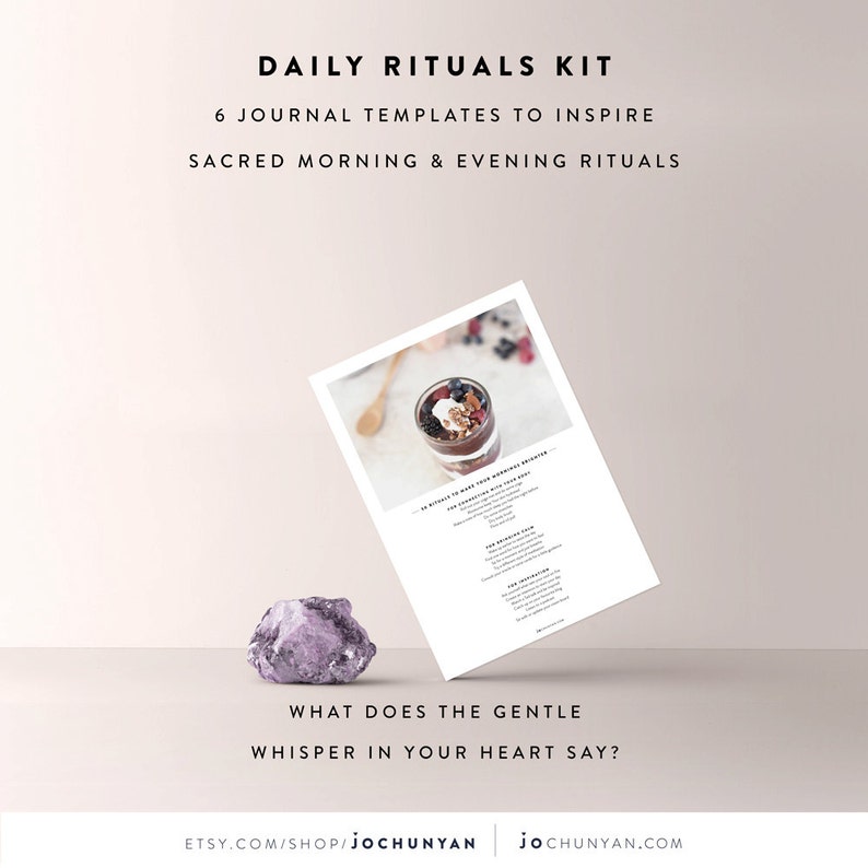 Daily Rituals Kit / Night Ritual, Morning Ritual, Journal Template ...
