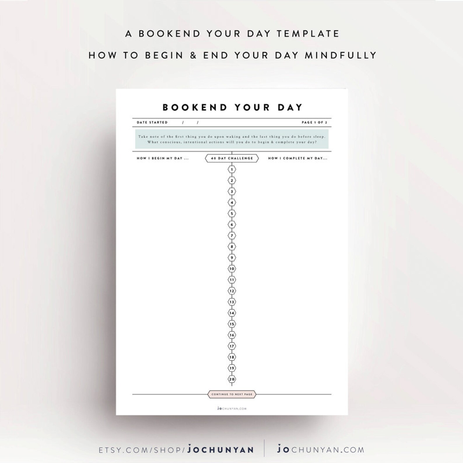 Daily Rituals Kit / Night Ritual, Morning Ritual, Journal Template ...