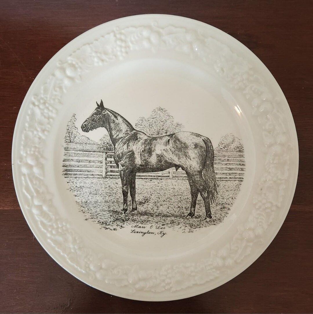 HORSE RACING ~ Man O' War ~ Collectable Commemorative Plate ~ Circa ...