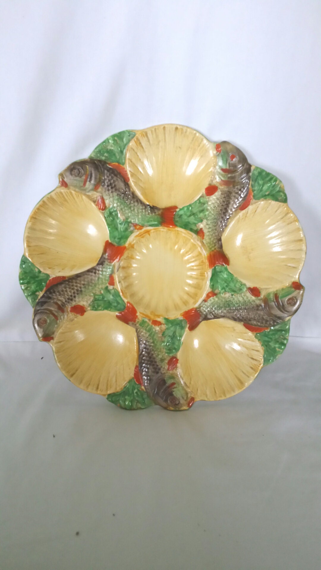 Antique Minton Oyster Plate Collectable Minton Salt Glazed Oyster Plate ...