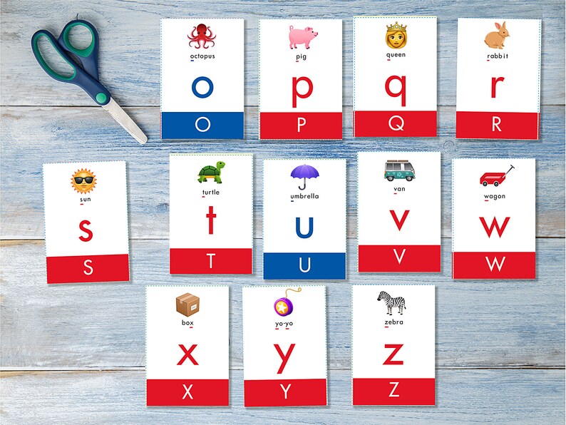 Downloadable Super Alphabet Flash Cards Teach Letters and - Etsy