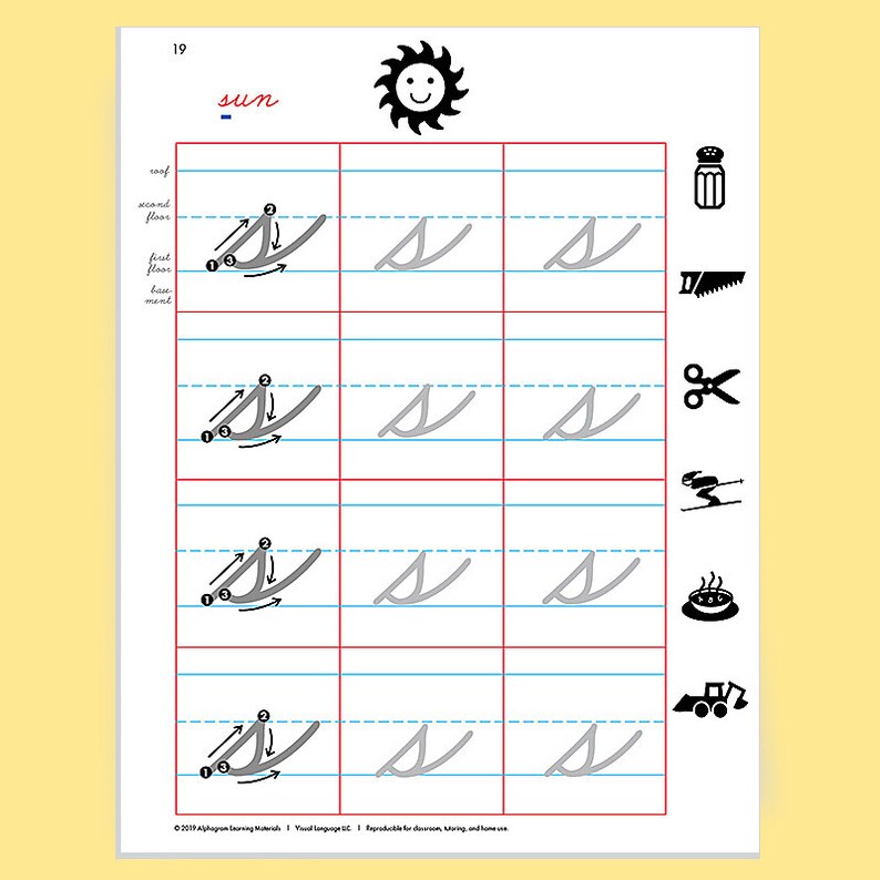 Cursive Handwriting Practice, Lowercase Letter Tracing, Kids Activity ...