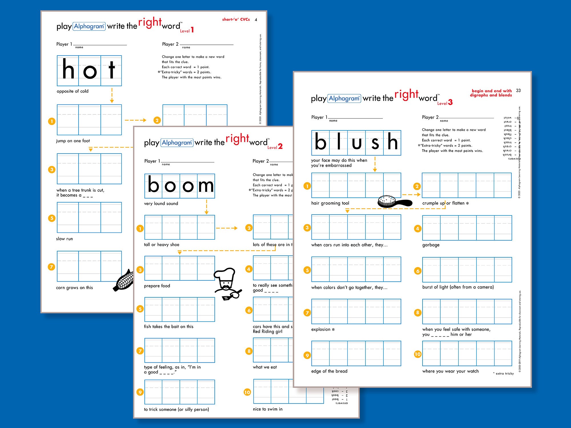 Write the Right Word Game Fun Kids' Learning Activity - Etsy Canada