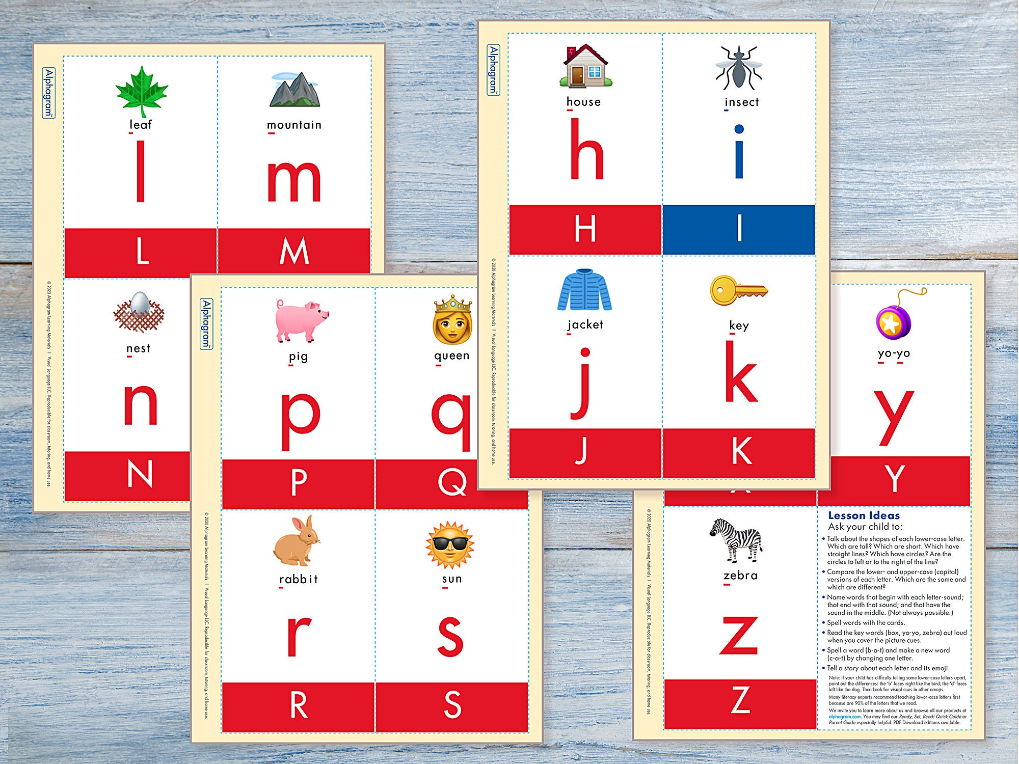 Super Alphabet Flash Cards Teach Letters and Reading Fun - Etsy