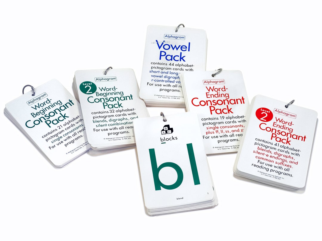 Alphagram Card Decks | Single Packs | Replacements | Letter-sounds ...