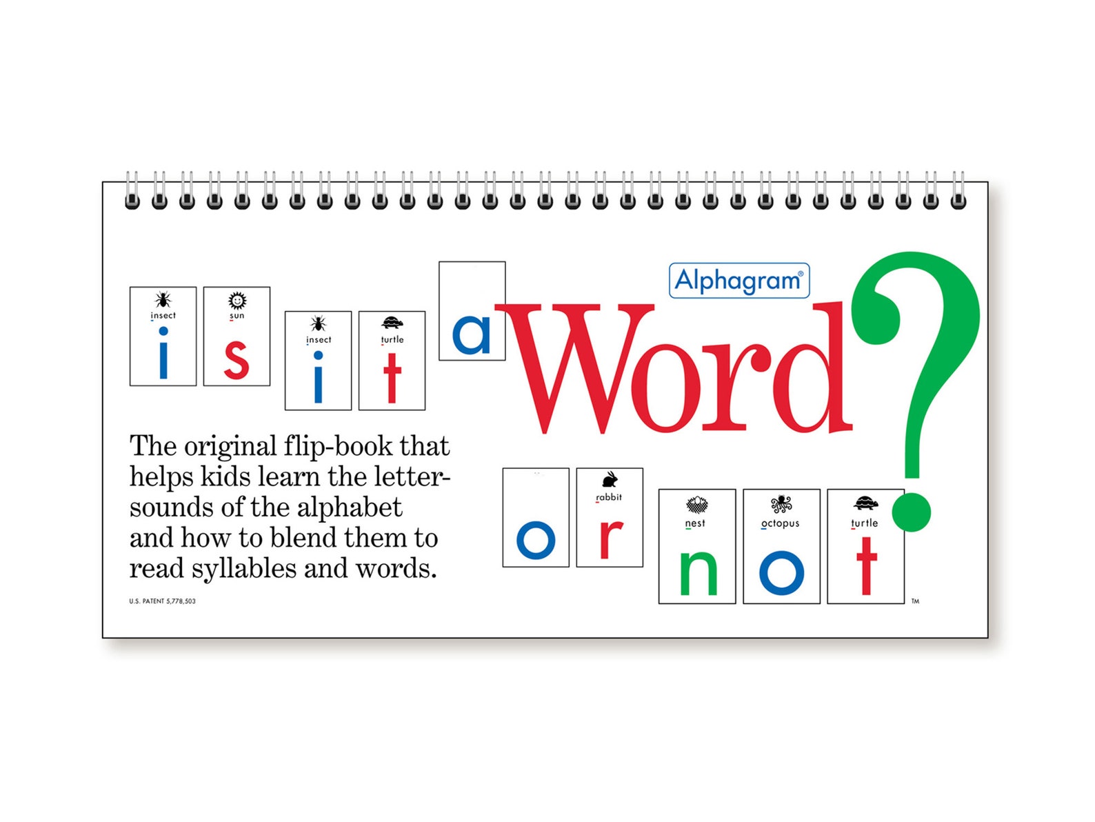 Alphagram Superset is It a Word Wordmaker Flip Book for - Etsy