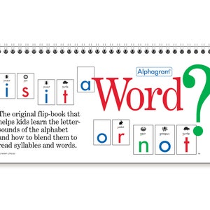 Alphagram Superset | is It a Word? + Wordmaker | Flip Book for CVC ...