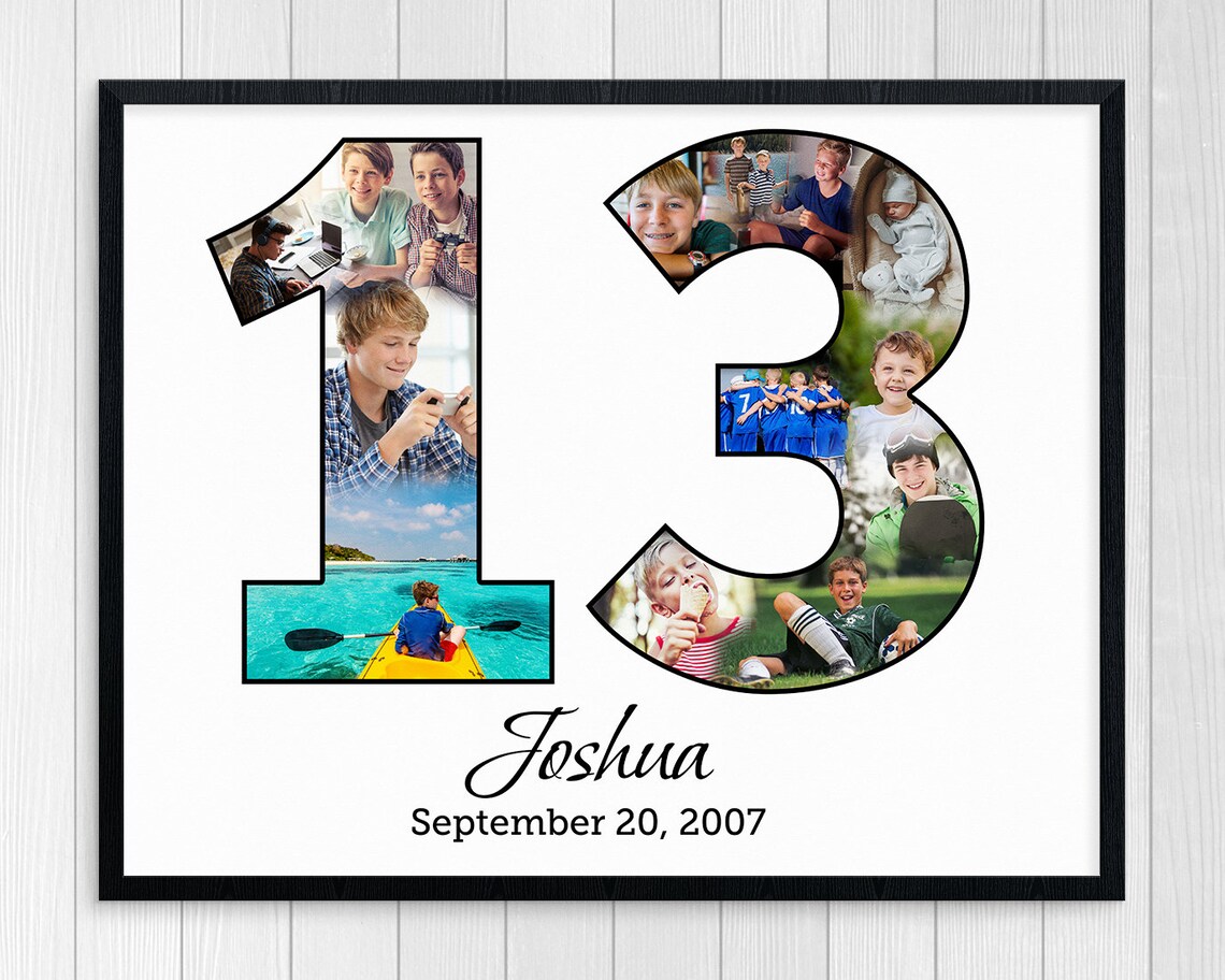 13th Birthday 13th Birthday Gift 13th Birthday Poster 13th - Etsy