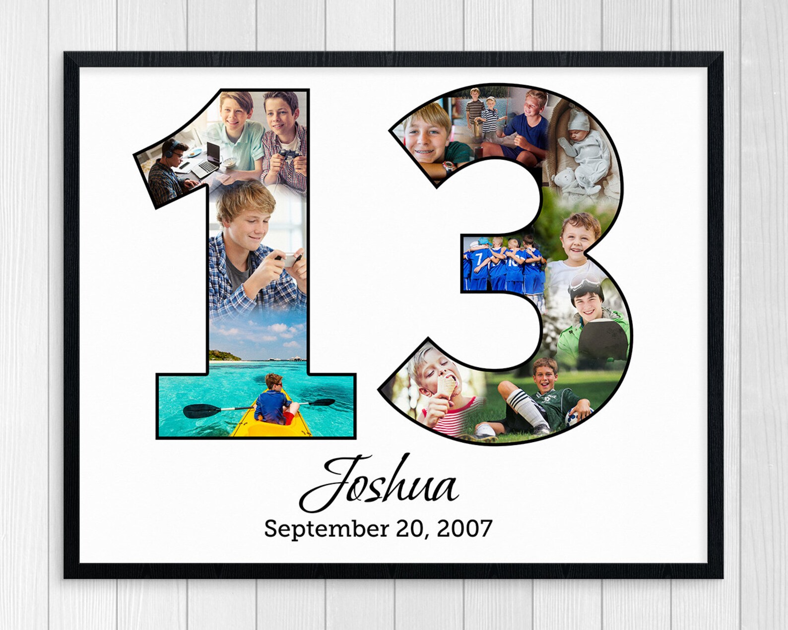 13th Birthday 13th Birthday Gift 13th Birthday Poster 13th - Etsy