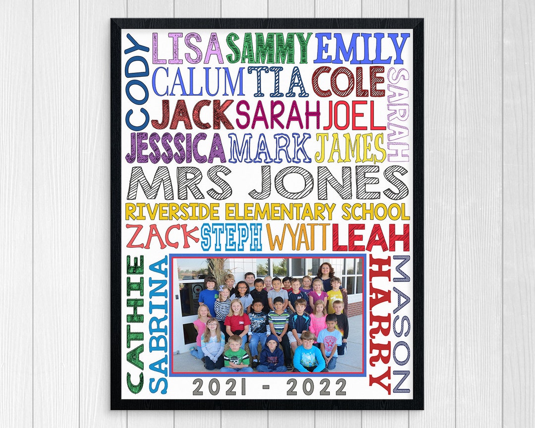 GIFT FOR TEACHER, Class Photo Gift, Teacher Appreciation Week Gift ...