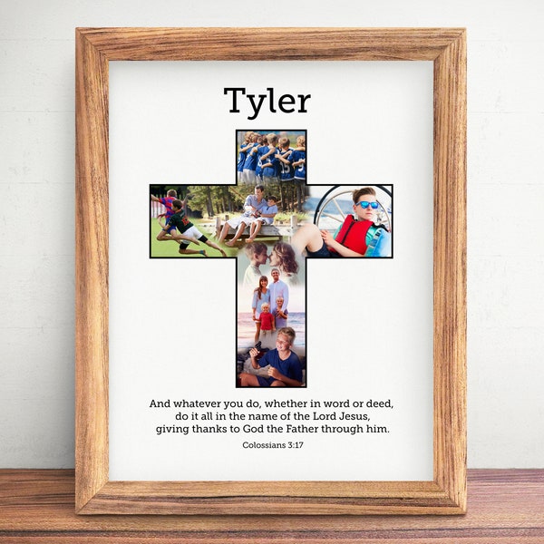 Custom Photo Collage Cross - Etsy