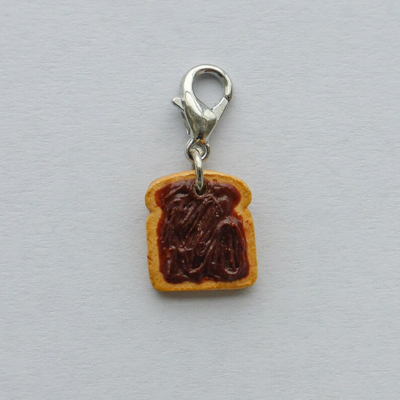 Polymer Clay Toast With Toppings Charms With Jumprings - Etsy