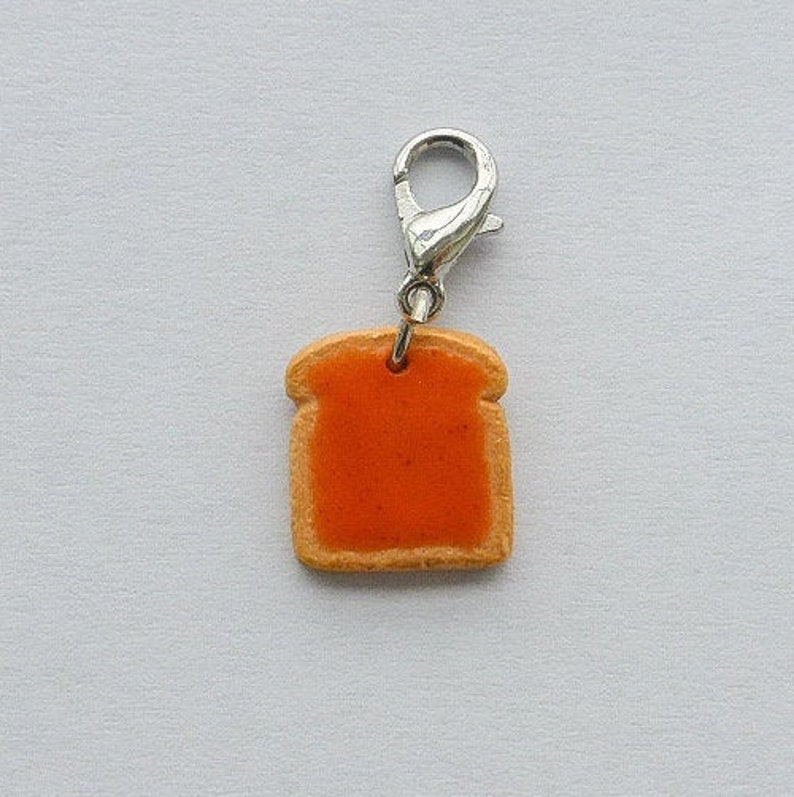 Polymer Clay Toast With Toppings Charms With Jumprings - Etsy