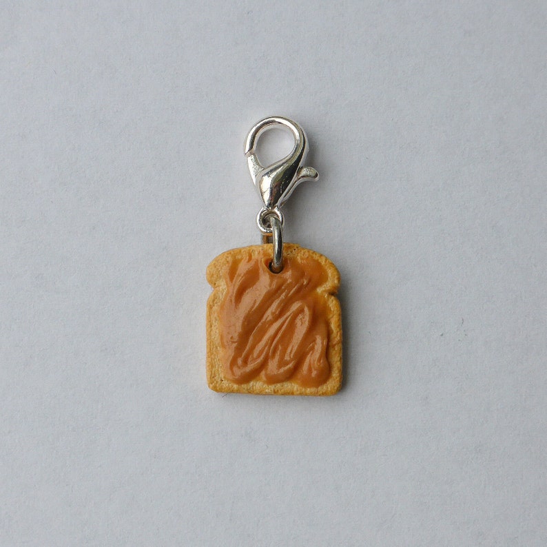 Polymer Clay Toast With Toppings Charms With Jumprings - Etsy