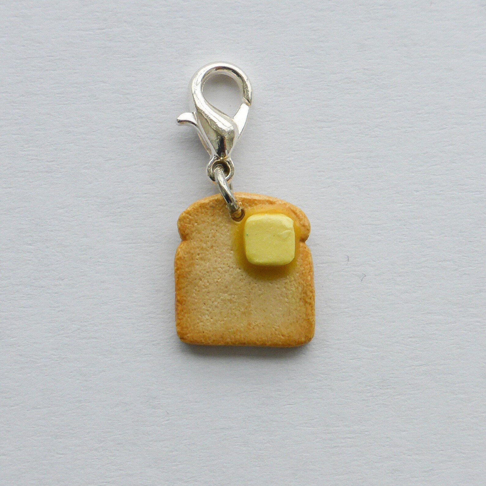 Polymer Clay Toast With Toppings Charms With Jumprings - Etsy
