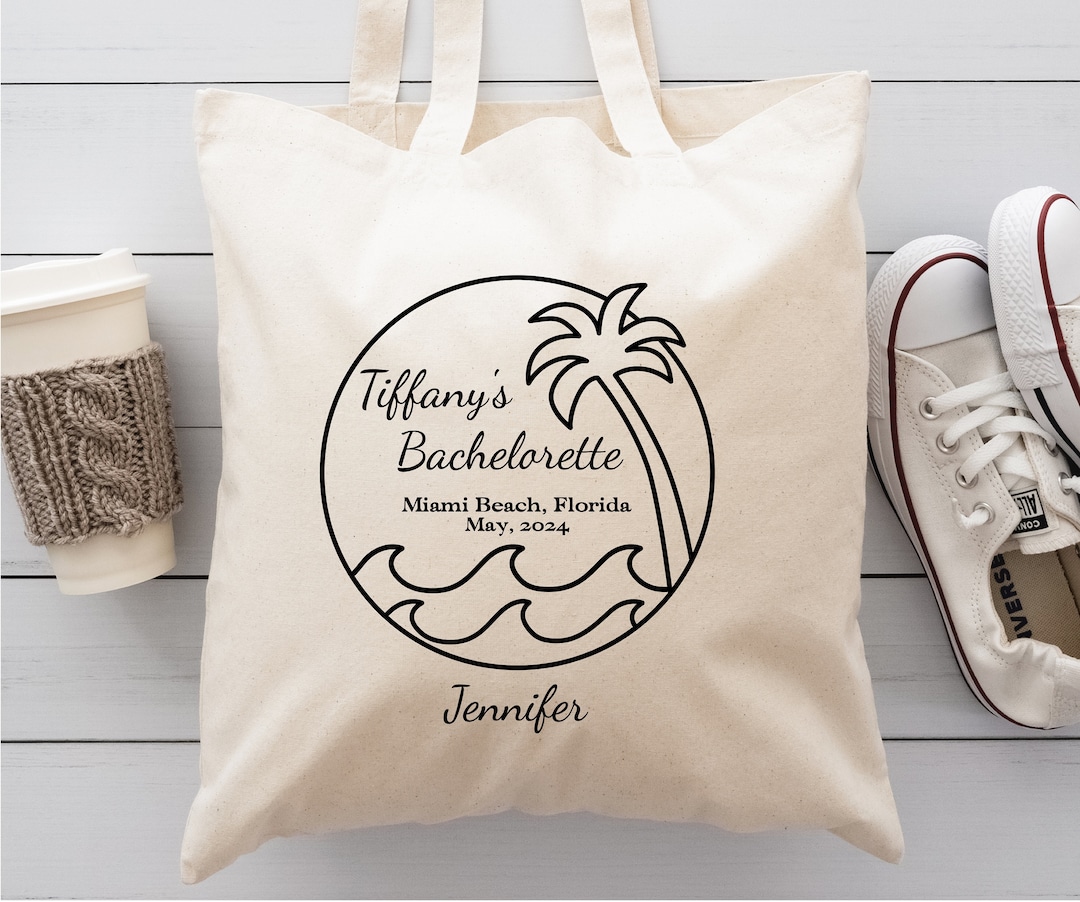 Beach Bachelorette Tote, Bachelorette Party Tote, Girls Trip Tote ...