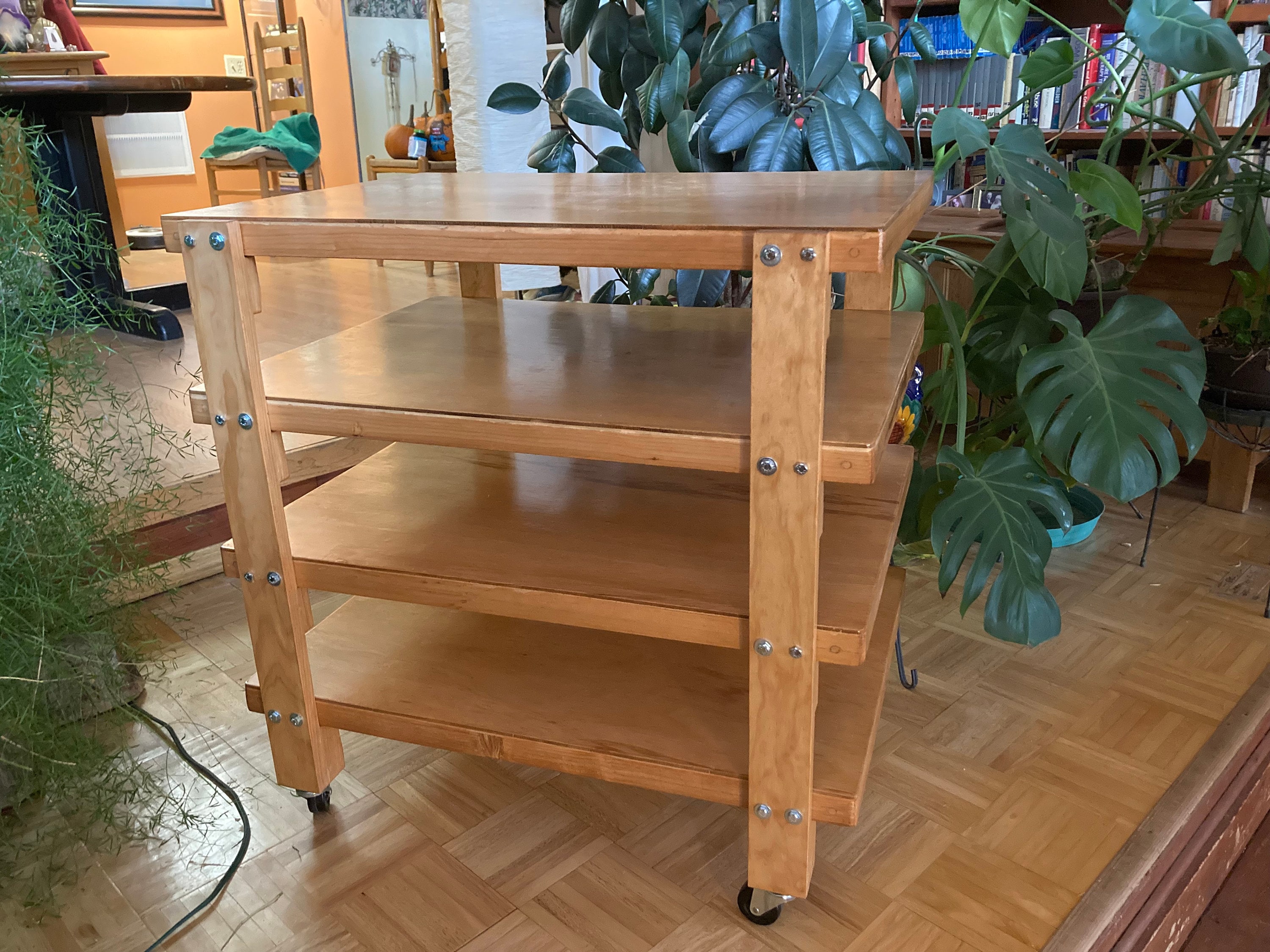 Sand Tray Table on Wheels With 4 Shelves - Etsy
