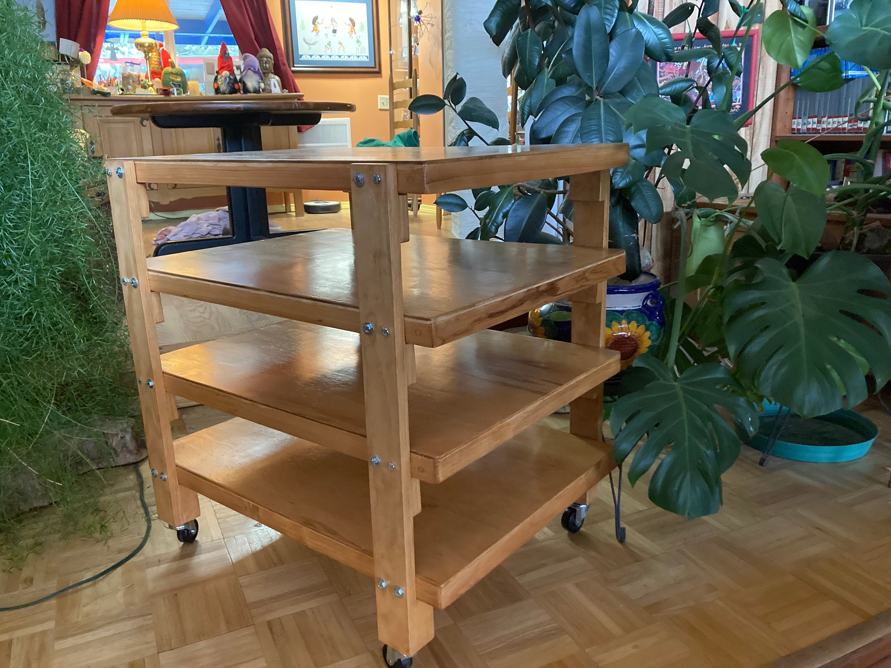 Sand Tray Table on Wheels With 4 Shelves - Etsy