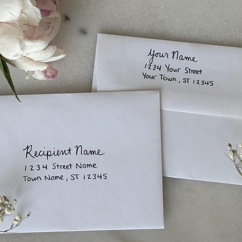 Handwritten Envelope - Etsy