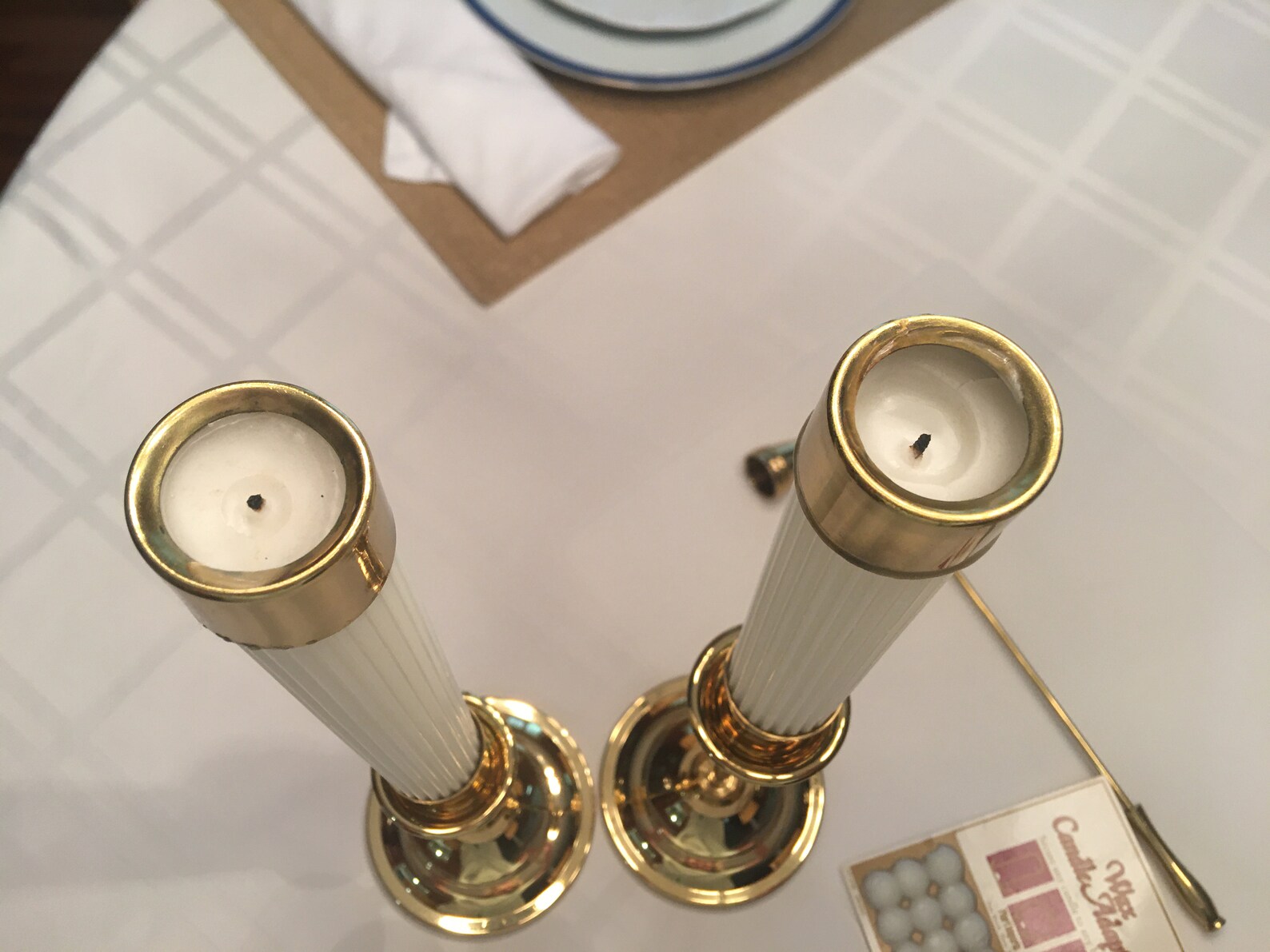 Brass Candleholders/candles/snuffer/candle Caps - Etsy