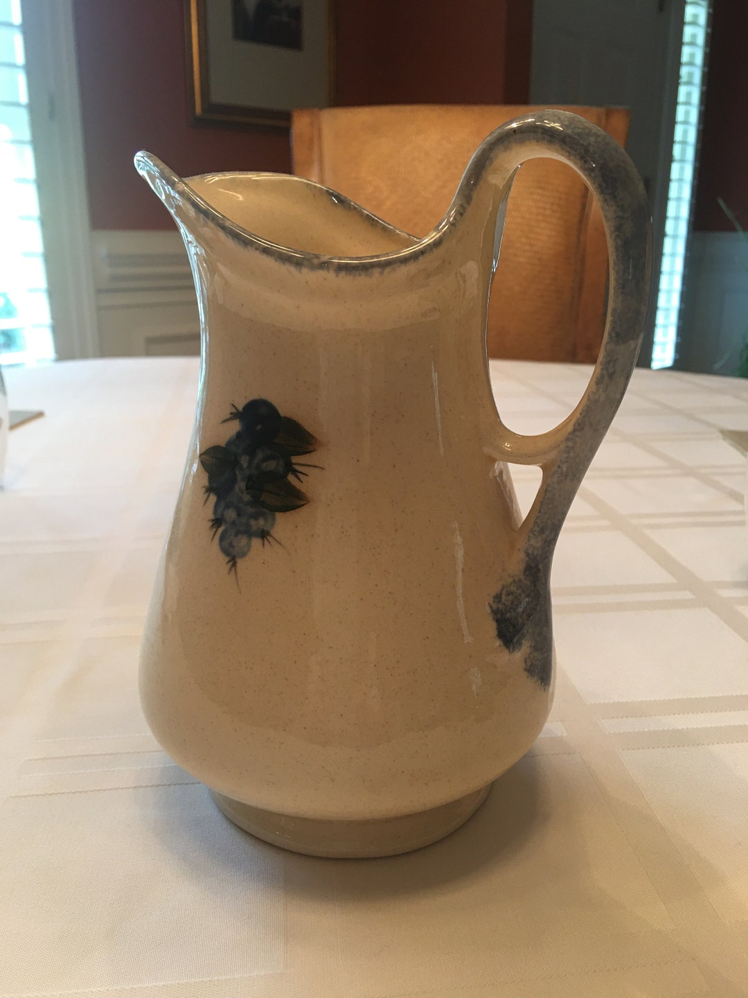 Farmhouse Ceramic Pitcher - Etsy