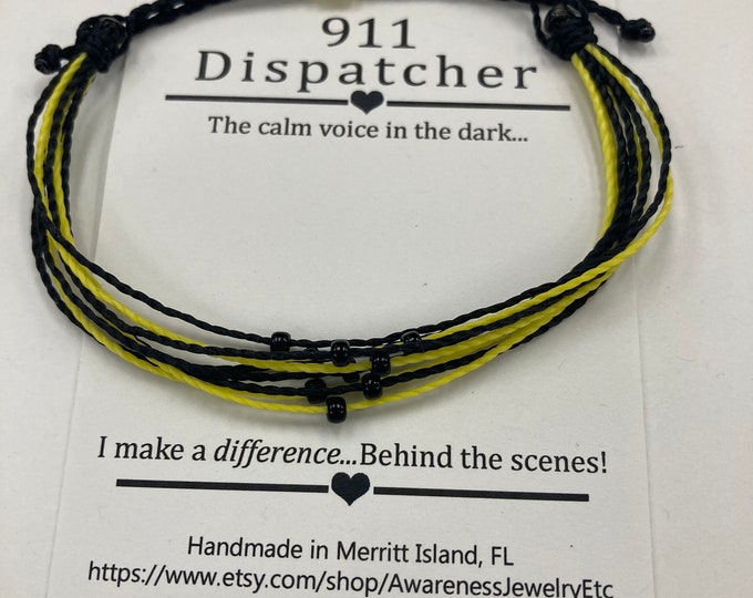 Thin Yellow Line, 911 Dispatcher, Dispatcher Gift, Thin Gold Line ...