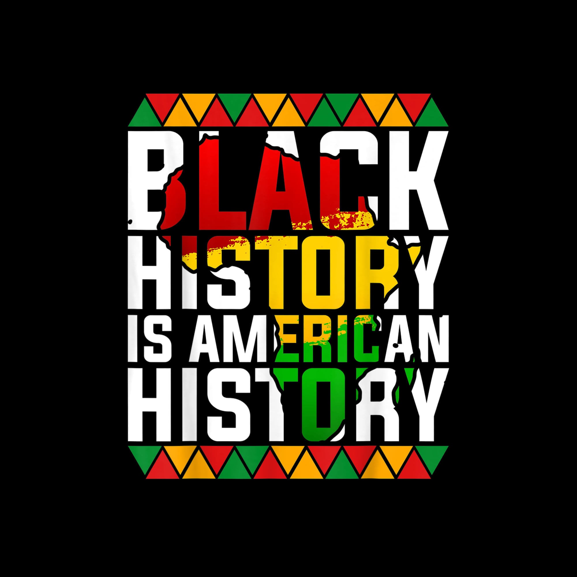 Black History is American History Patriotic African American Digital ...