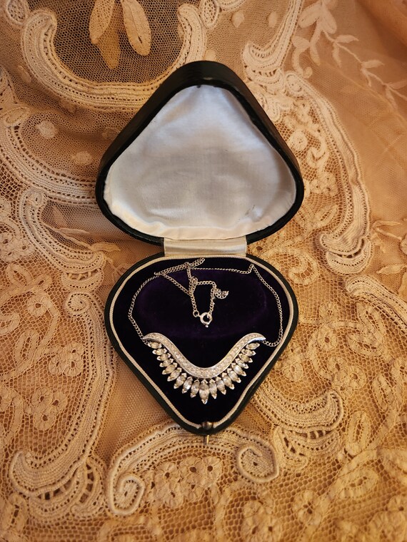 vintage signed panetta clear - Gem