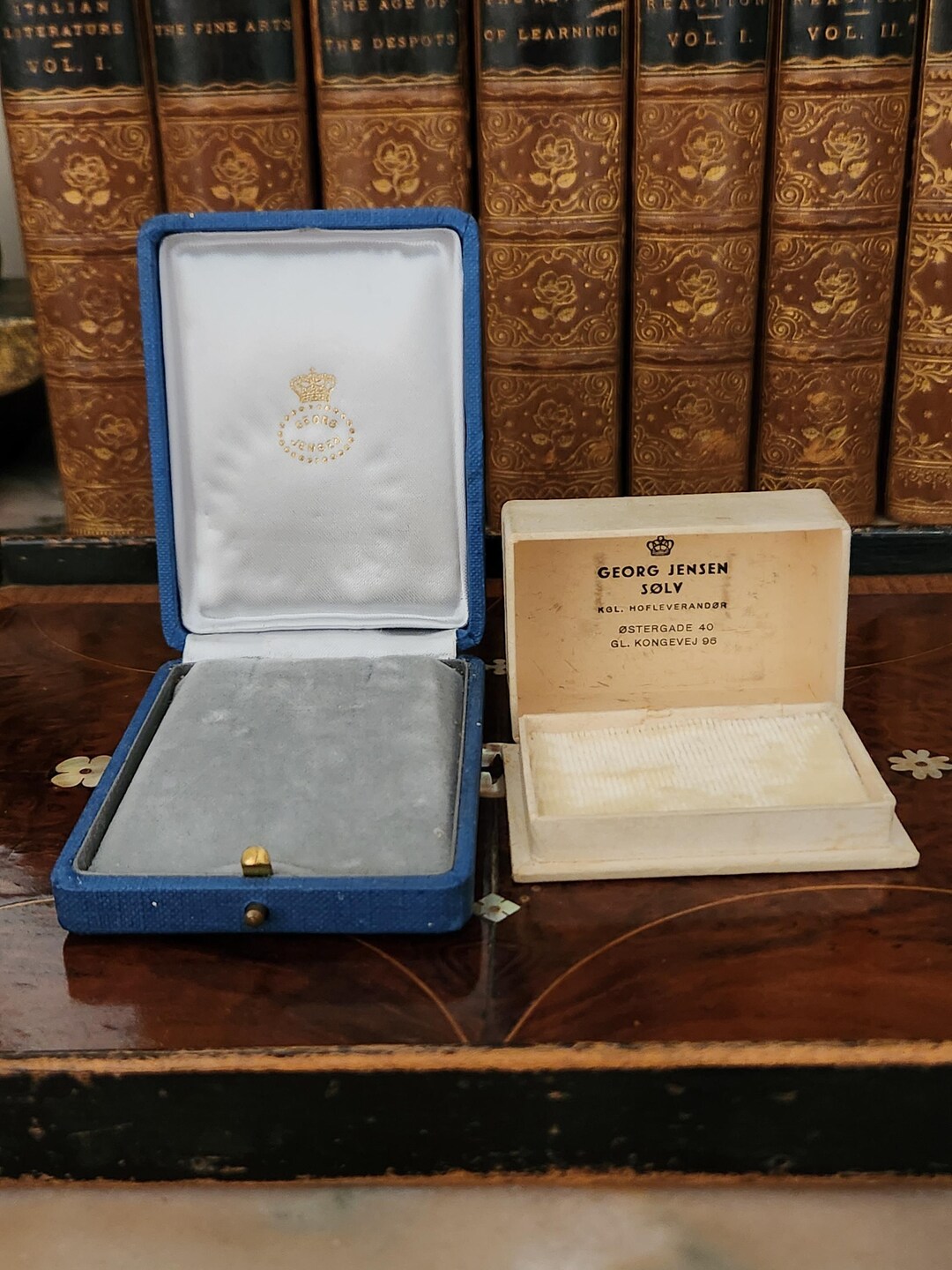 Two Vintage George Jensen Jewelry Presentation Boxes - Etsy