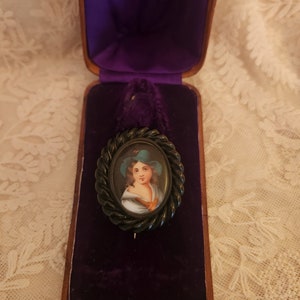 Antique Victorian Framed Painted Portrait Miniature - Etsy
