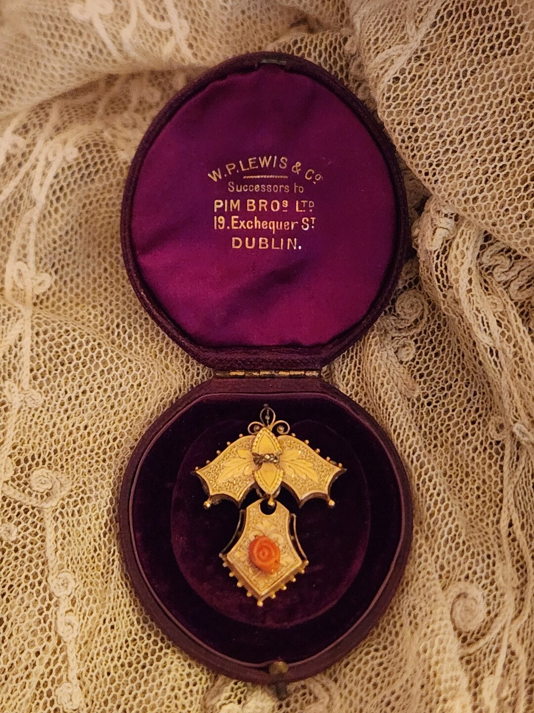 Antique Victorian Carved Coral Rose Dangle Drop Lapel Pin - Etsy