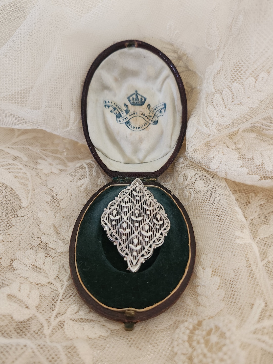 Vintage Sterling Silver Van Lou Filigree Brooch From Germany - Etsy