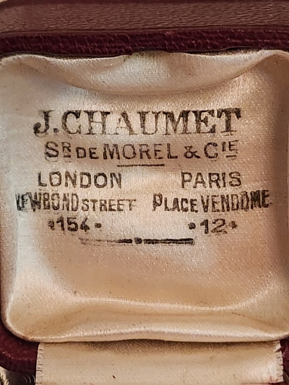 RARE Antique Chaumet Ring Presentation Box - Gem
