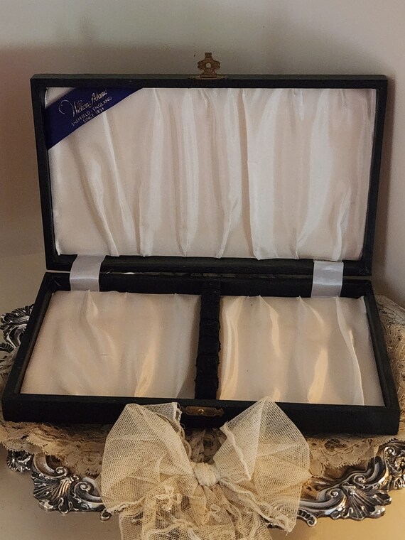 Antique Multi Use Satin Lined Jewelry Box - Gem