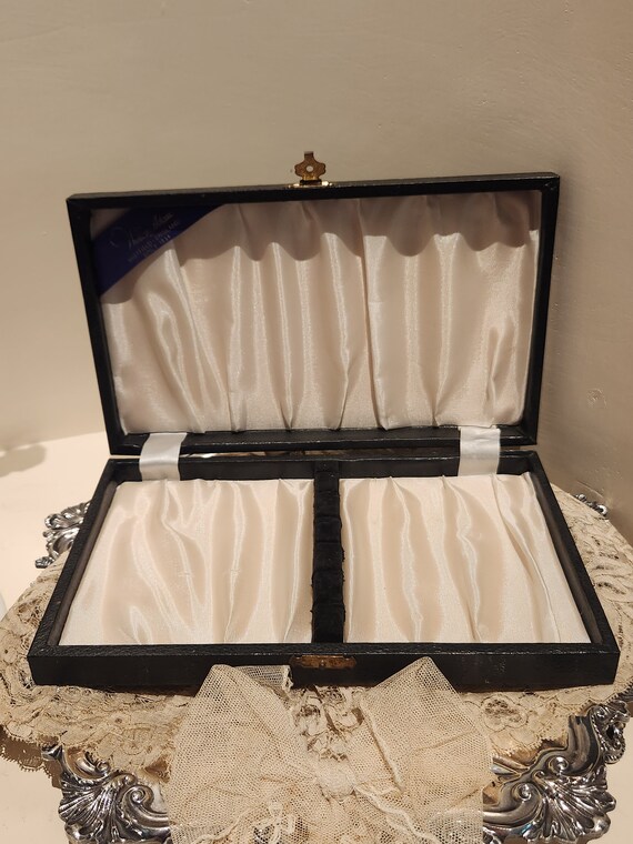 Antique Multi Use Satin Lined Jewelry Box - Gem