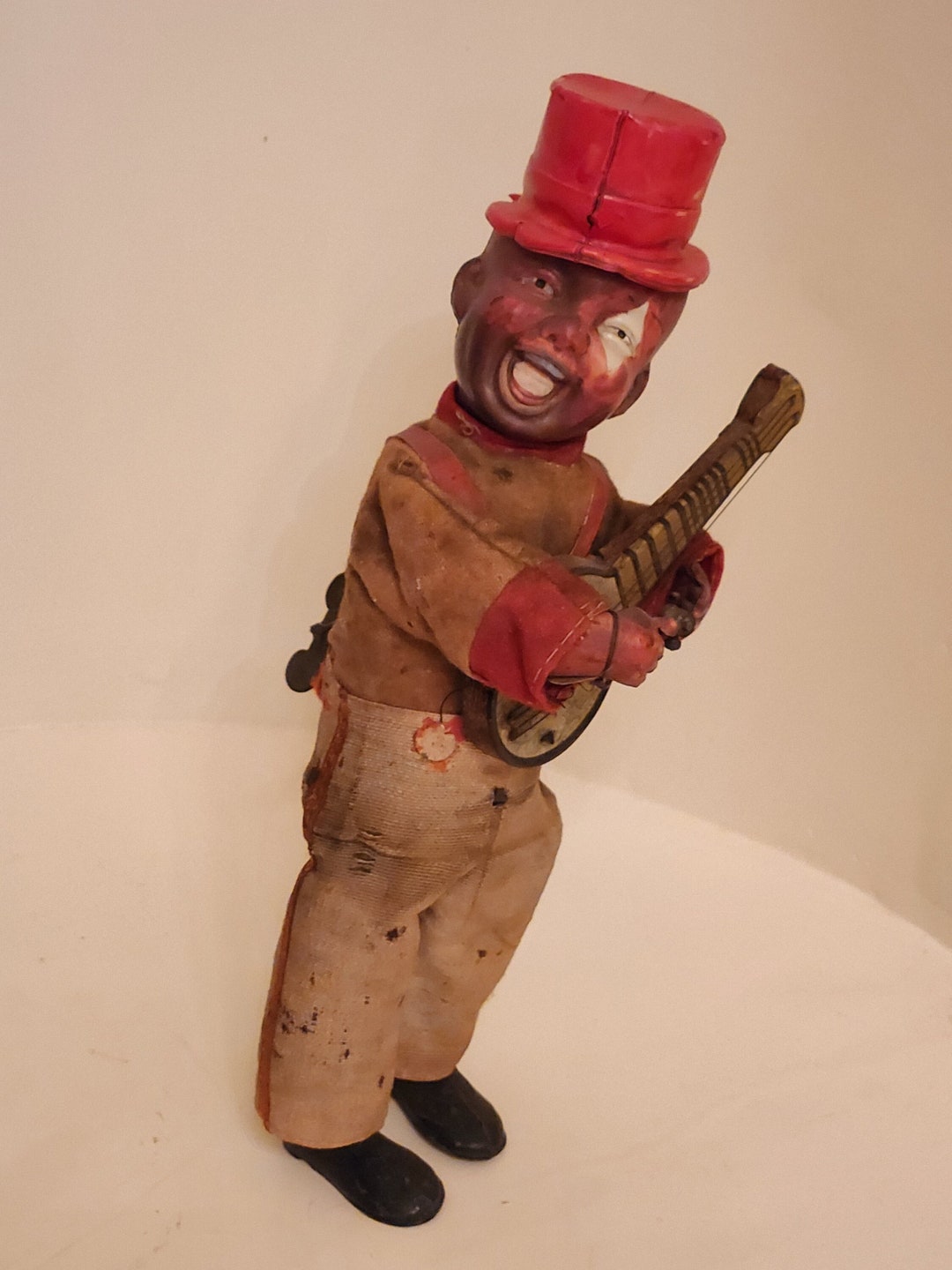 SCARCE Banjo Player Tin Wind up Toy Circa 1900 - Etsy