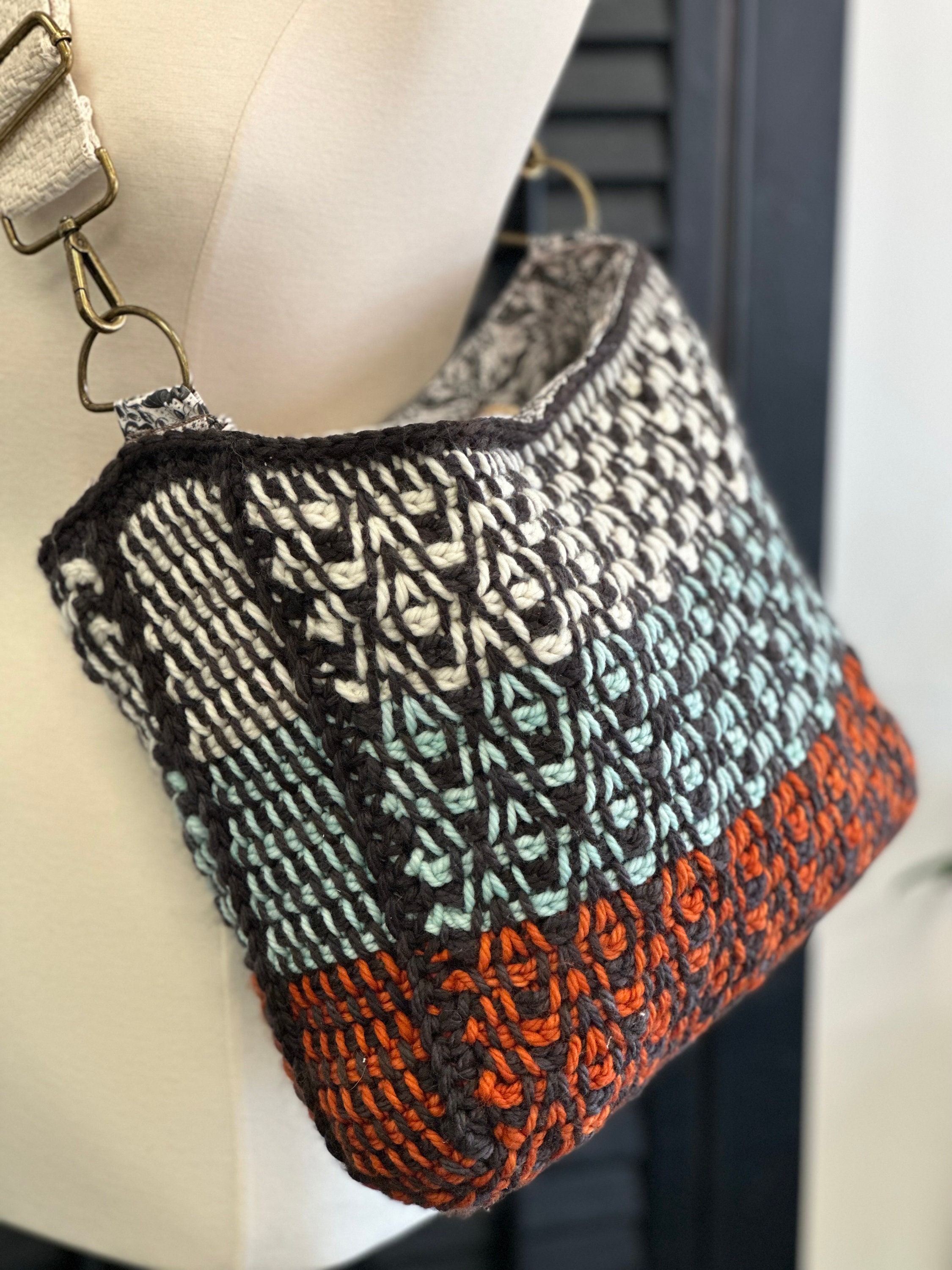 Sonora Bag Tunisian Crochet PDF Pattern - Etsy