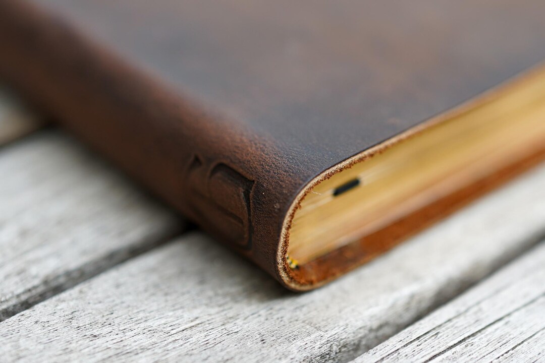 ESV Thinline Leather Bible Full Grain - Coffee Brown, Personalized ...