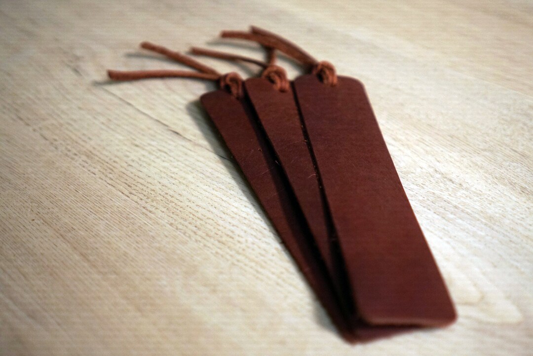 Leather Bookmarks Brown, Handmade Bookmark, Reader Gift, Family Gift ...