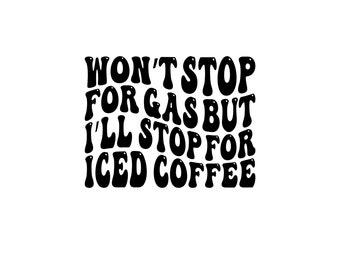 Funny Iced Coffee SVG - Ice is Nice - Digital Download - Wavy Text SVG ...