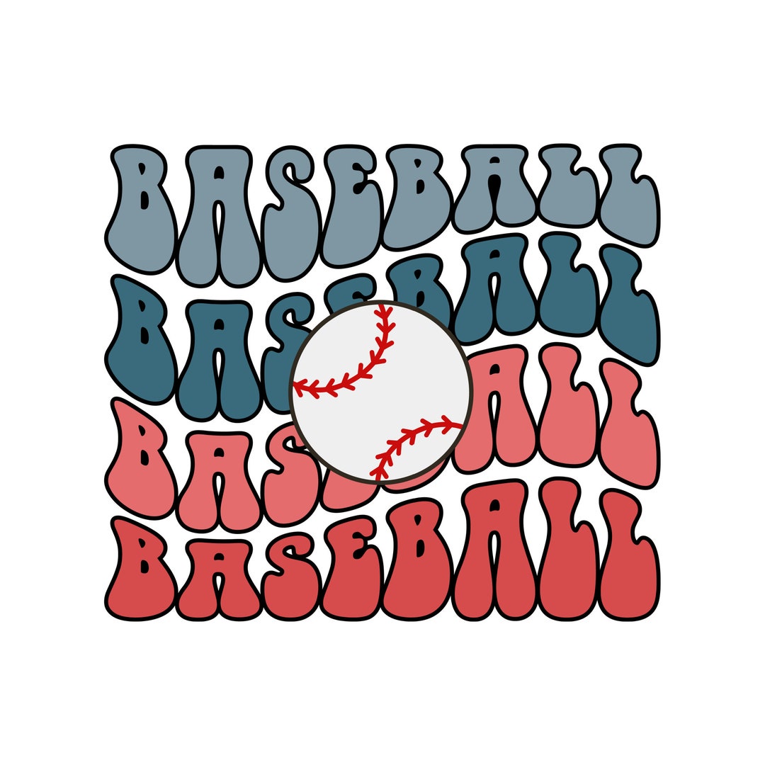 Baseball SVG - Wavy Text - Digital File - Etsy