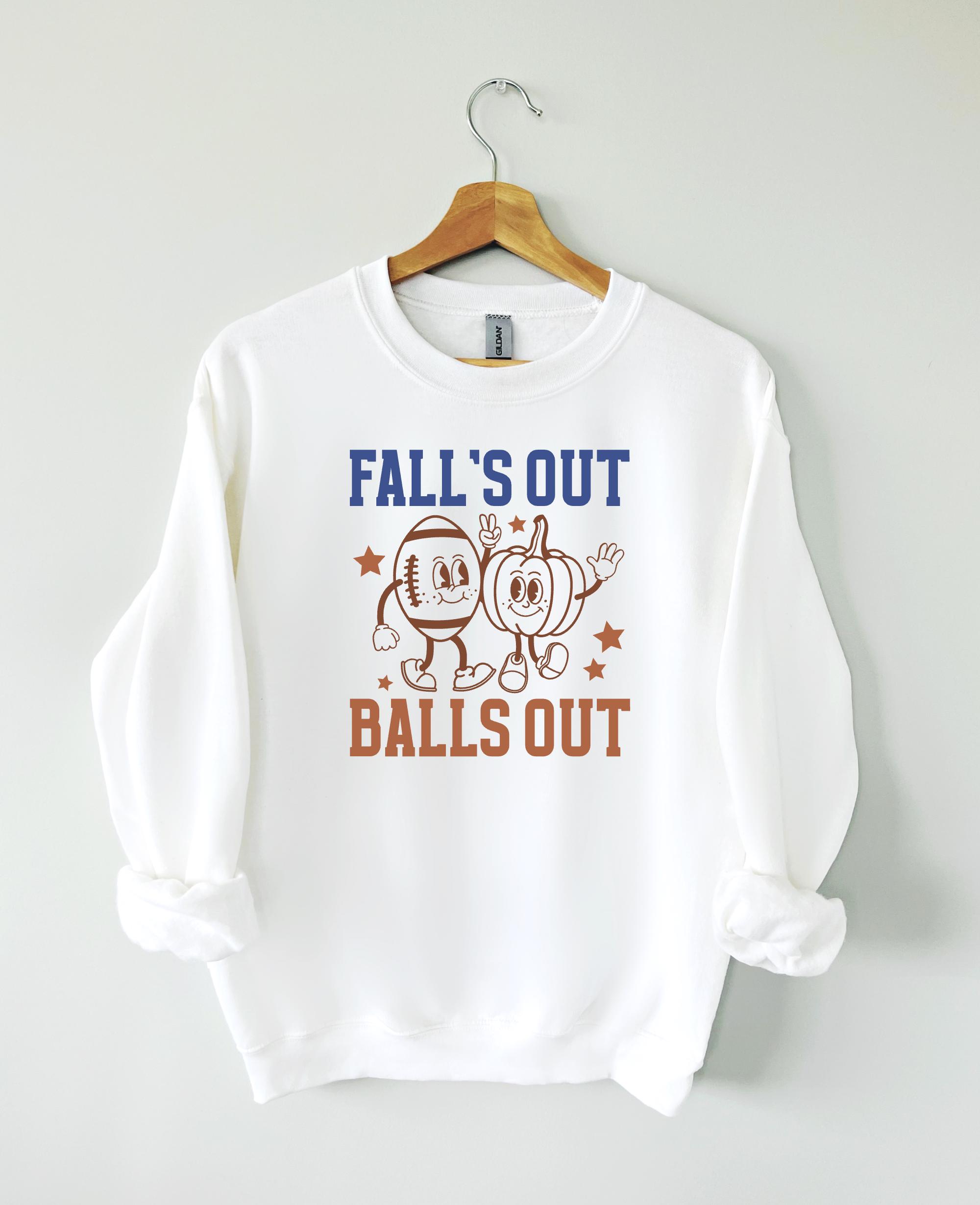 Falls Out Balls Out SVG - Football SVG - Fall - Retro Cartoon SVG ...