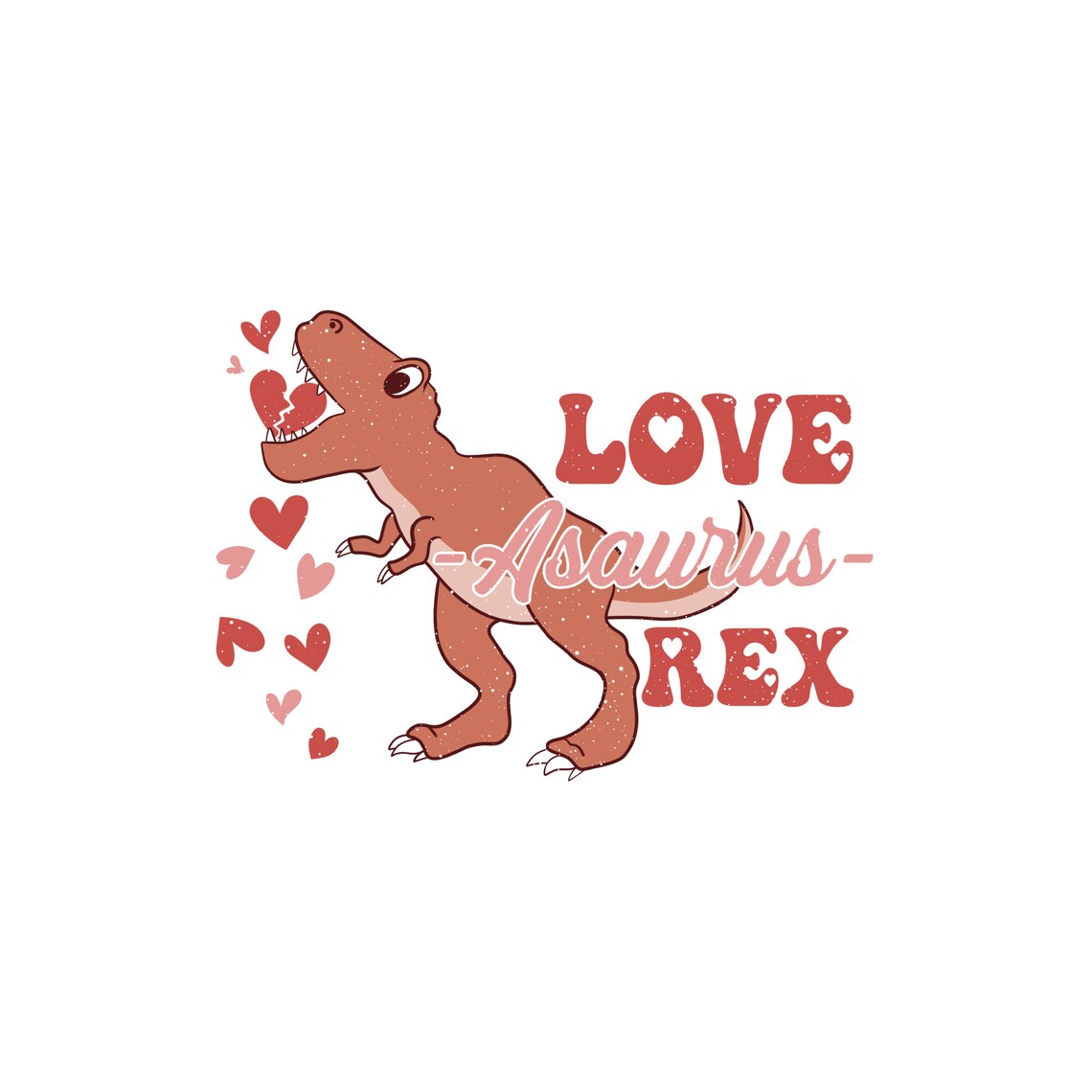 Love T- Rex SVG - Funny Retro Dinosaur SVG - Digital File - Etsy