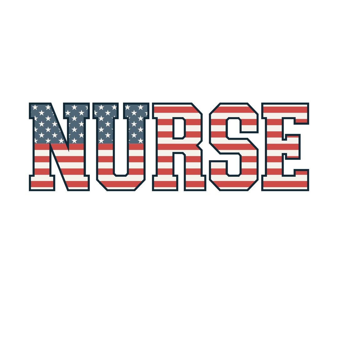 Nurse - American Flag - 4th of July PNG - Nurse Flag - Funny SVG ...